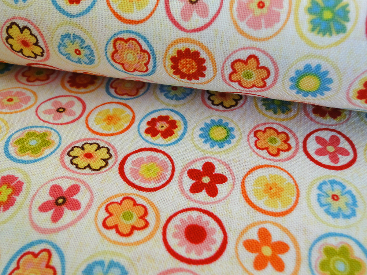 Kaliery - Patchworkstoff Happy Flappers Blumen bunt Riley Blake