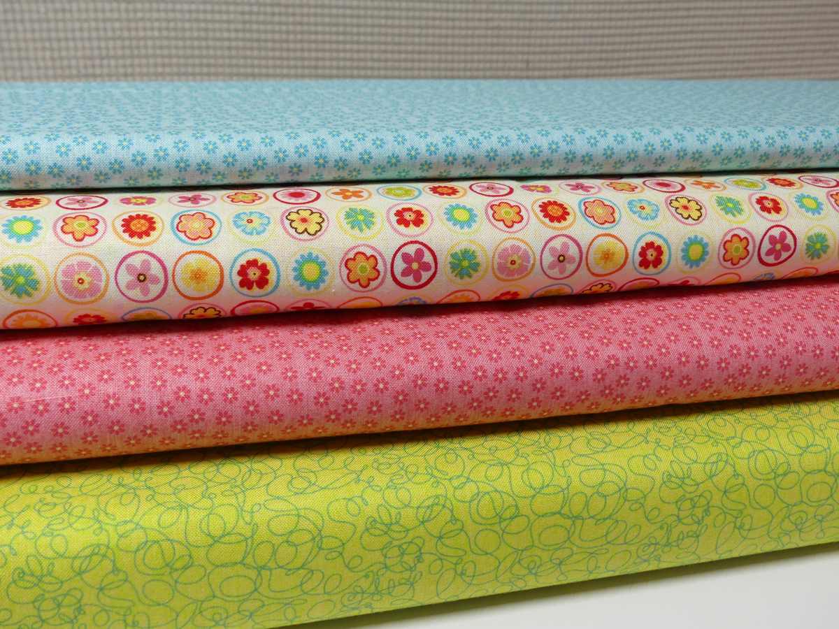 Kaliery - Patchworkstoff Happy Flappers Blumen bunt Riley Blake